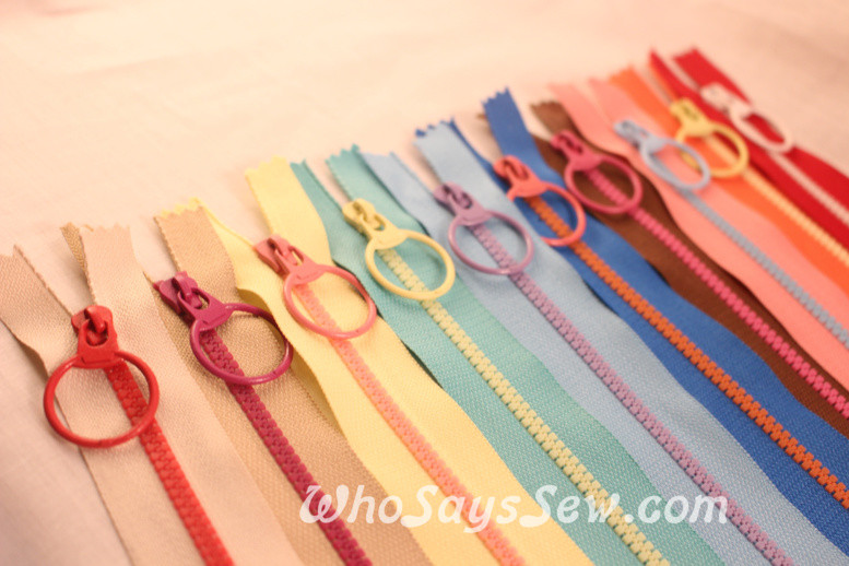 Fun Contrasting Chunky Zipper in 10 Colour Combos- 15cm, 20cm, 30cm or ...