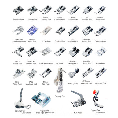 *NEW* 32 Premium Presser Feet Set in a Storage Case (to Fit Low Shank ...