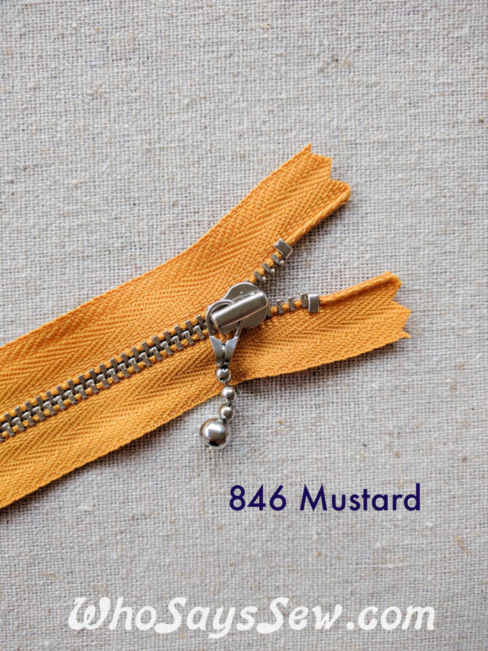 20cm/7.9" YKK Closed-Ended Silver Brass Metal Zipper with Light Ball ...