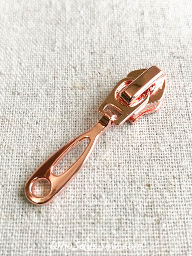 (#5) *Size 5* 4 ZIPPER SLIDERS/PULLS for Continuous SIZE 5 Nylon Chain ...