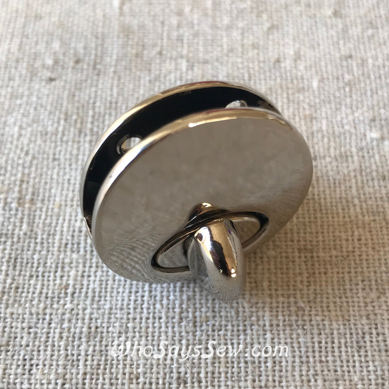 Small Round Twist/Turn Lock in Silver, Light Gold, Gunmetal, Brushed ...