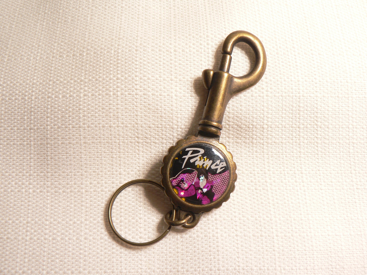 Vintage 80s Prince - Purple Rain - Prism Style Button / Pin Keychain ...