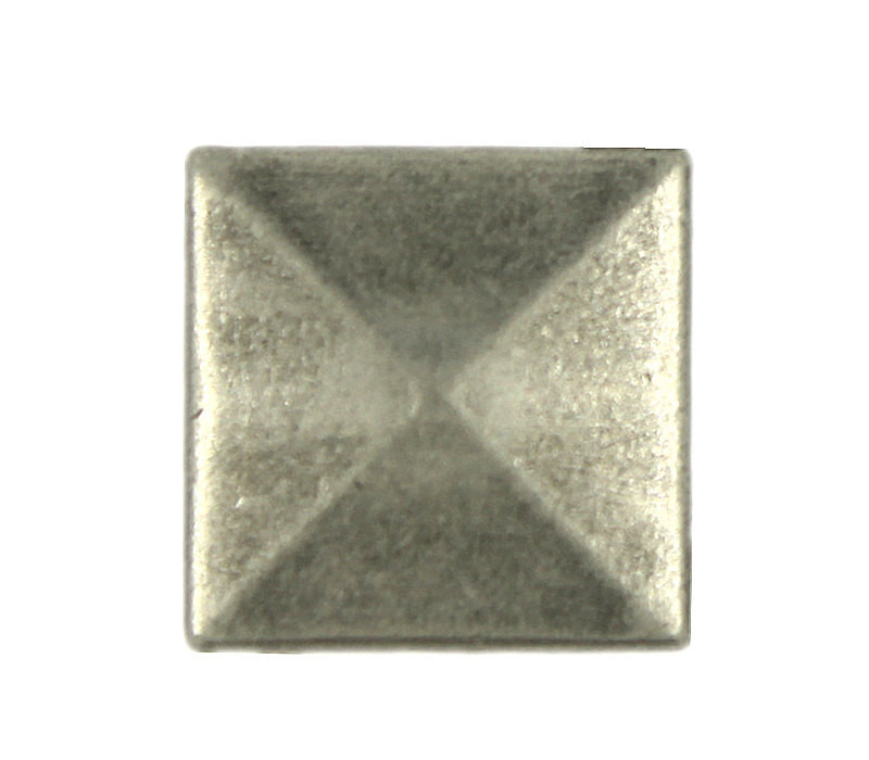 Square Cone Nickel Silver Metal Shank Buttons - 12 mm - 1/2 inch