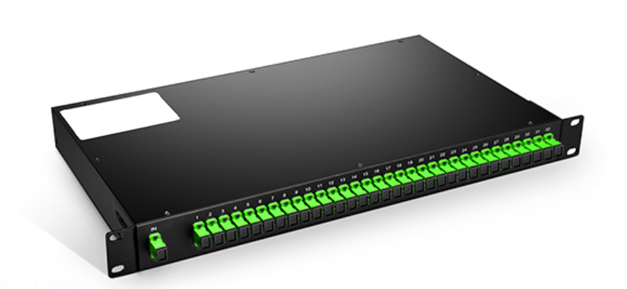 1x32 PLC Fiber Splitter, 1U 19" Rack Mount, SC/APC, Singlemode - TXM ...