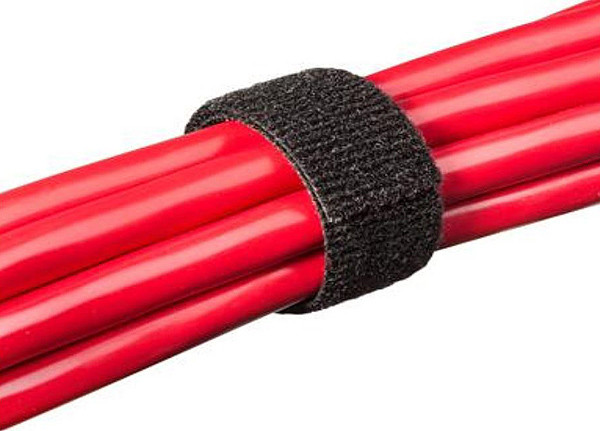 3/4" HOOK AND LOOP BLACK 75FT ROLL - VRHL3475FTBK - TXM Manufacturing