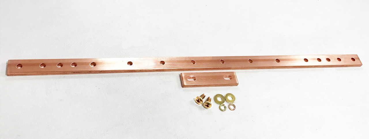 SB57903 Equivalent - 3/4" x 19" Horizontal Rack Mount Bus Bar with ...