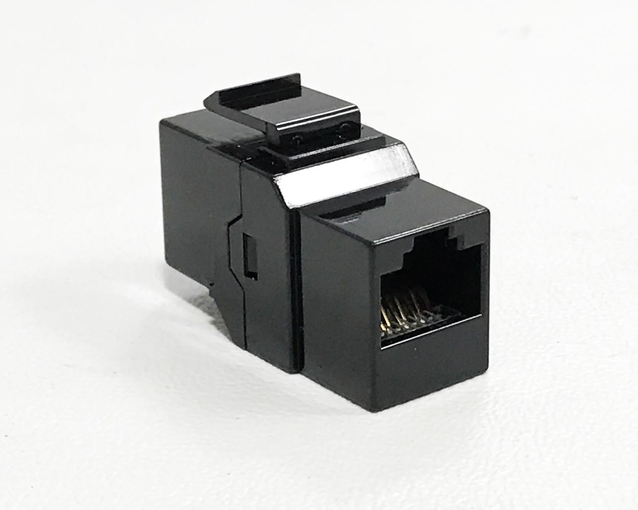 Cat6a RJ45 Inline Keystone Coupler – Black Unshielded - TXM Manufacturing