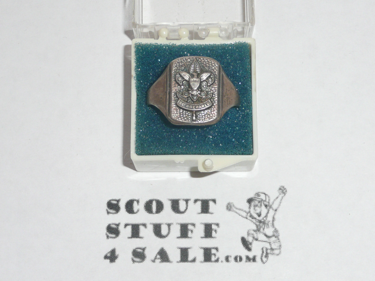 Boy Scout Silver RIng, 1950's, First Class Emblem, Sterling Silver ...