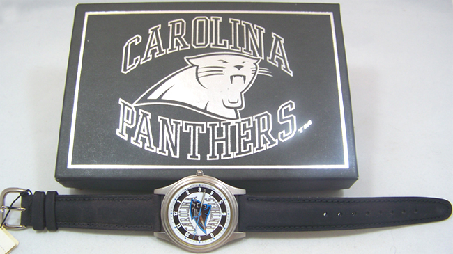 Carolina Panthers Fossil Watch 1993 Vintage Style Boxed Wristwatch
