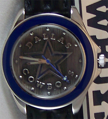 Dallas Cowboys Watch Fossil Vintage 1993 Leather band Wristwatch Li-1060