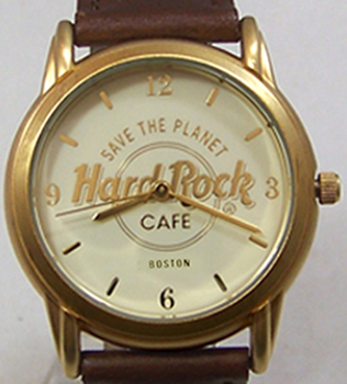 Fossil Hard Rock Cafe Watch Boston Vintage HardRock Wristwatch