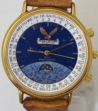 Apollo 11 Moon Watch Eagle Lunar Moon Landing Vintage Wristwatch New