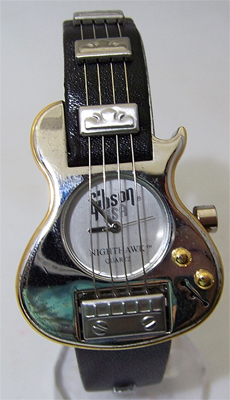 Gibson Guitar Watch Gibson USA Nighthawk Collectible Silver Wristwatch