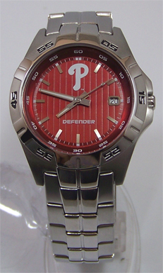 Philadelphia Phillies Fossil Watch Mens 3 Hand Date Wristwatch MLB1018
