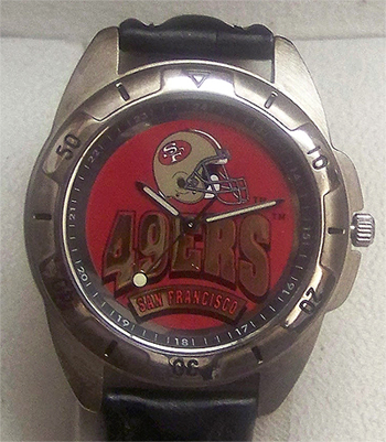 San Francisco 49ers Fossil Watch Vintage 1995 Mens Collectors Wristwatch