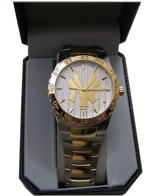 New York Yankees Watch Game Time Executive Mens Dress Wristwatch