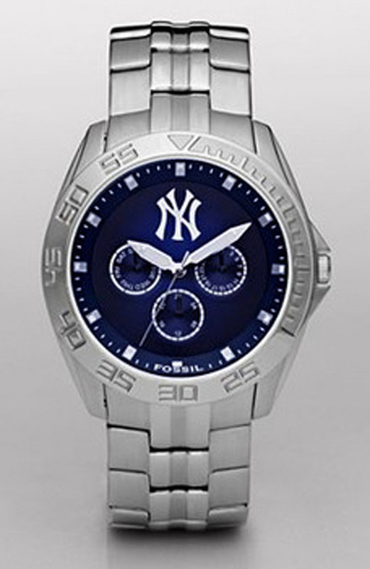 New York Yankees Fossil Watch Mens multifunction II wristwatch MLB1065