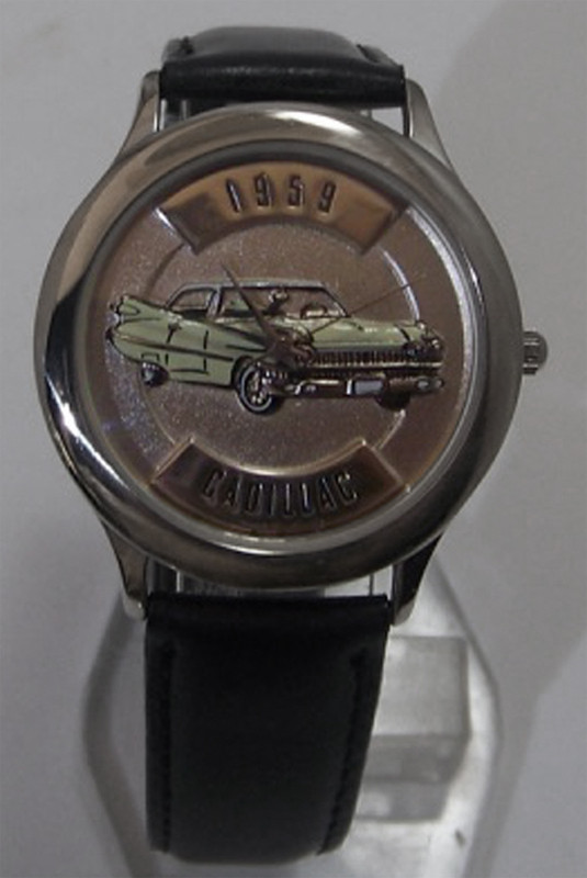 1959 Cadillac Fossil Car Watch Relic 59 Caddy Auto Wristwatch ZR-94704