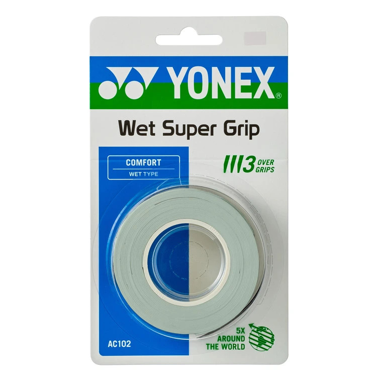 YONEX 3 PACK SUPER GRAP - AC102EX POWDER GREEN - Badminton Supplies S.A.