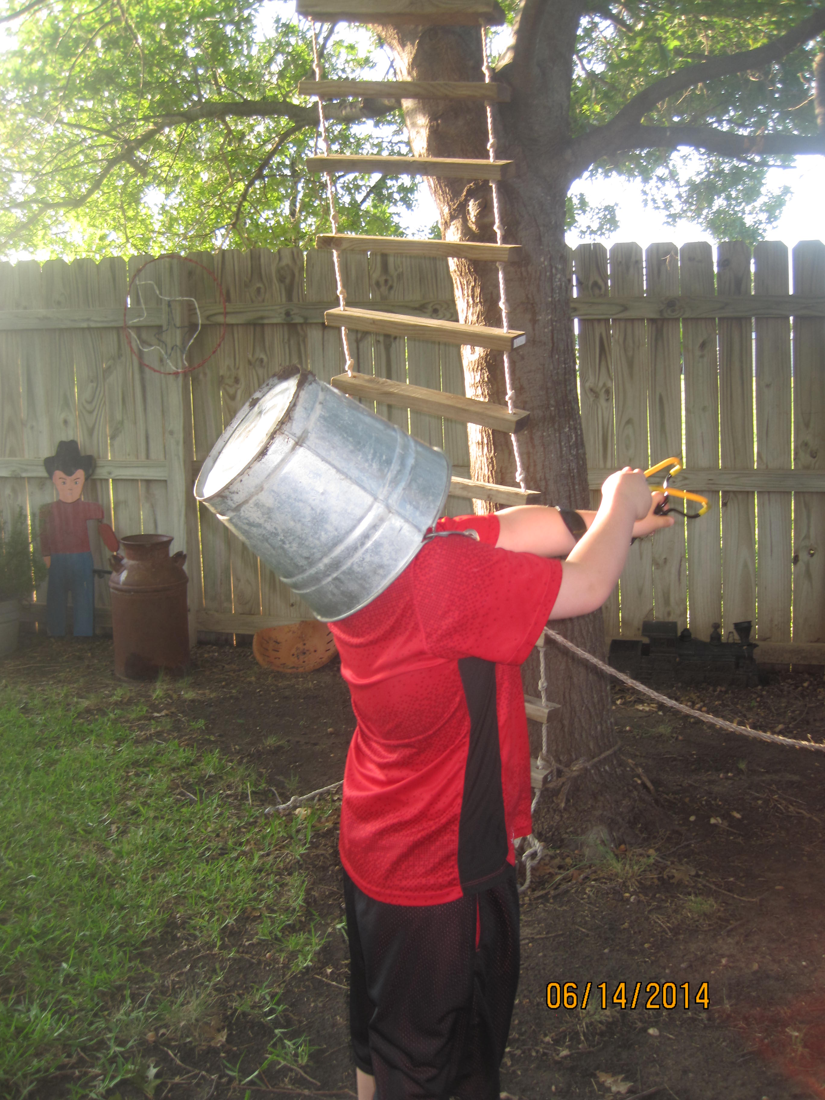 Funny Post - Kid Wearing Home Made Hard Hat - Texas America Safety Company