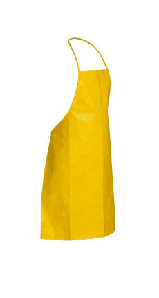 Tyvek QC Aprons, 28 by 36 inches, Yellow (100 ea)