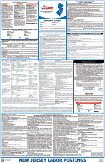 New Jersey State Labor Law Poster | Buy Online at T.A.S.C.O.