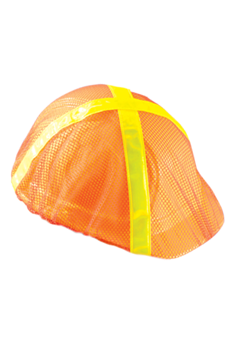 Orange Cap Hard Hat Mesh Hi Viz Covers | Buy Online Here