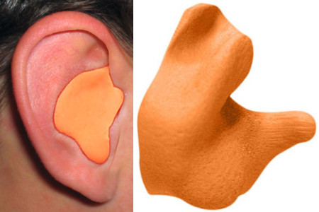 Radians Custom Molded Ear Plugs Orange Color