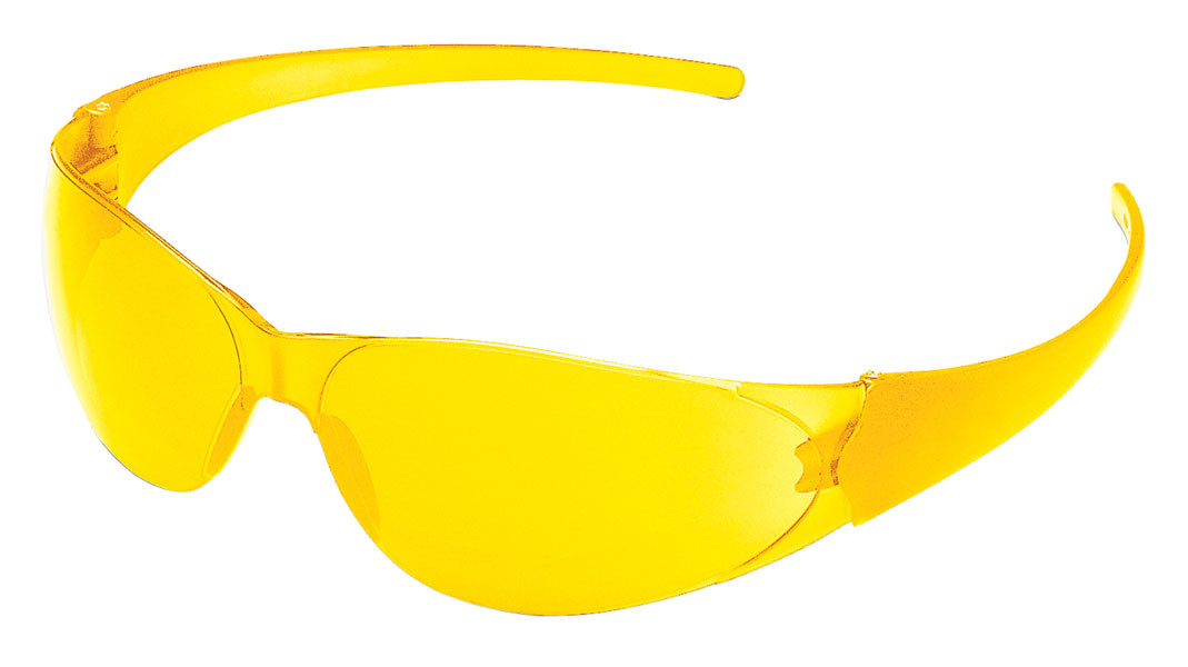 MCR Crews Checkmate Safety Glasses w/ Amber Lens