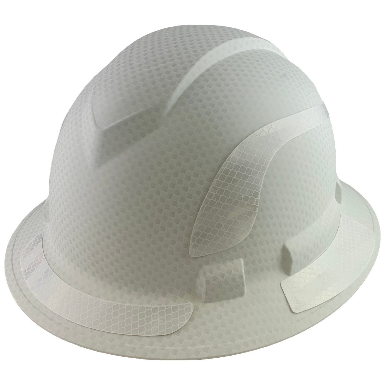 Pyramex Ridgeline Full Brim Style Hard Hat with Matte White Graphite ...