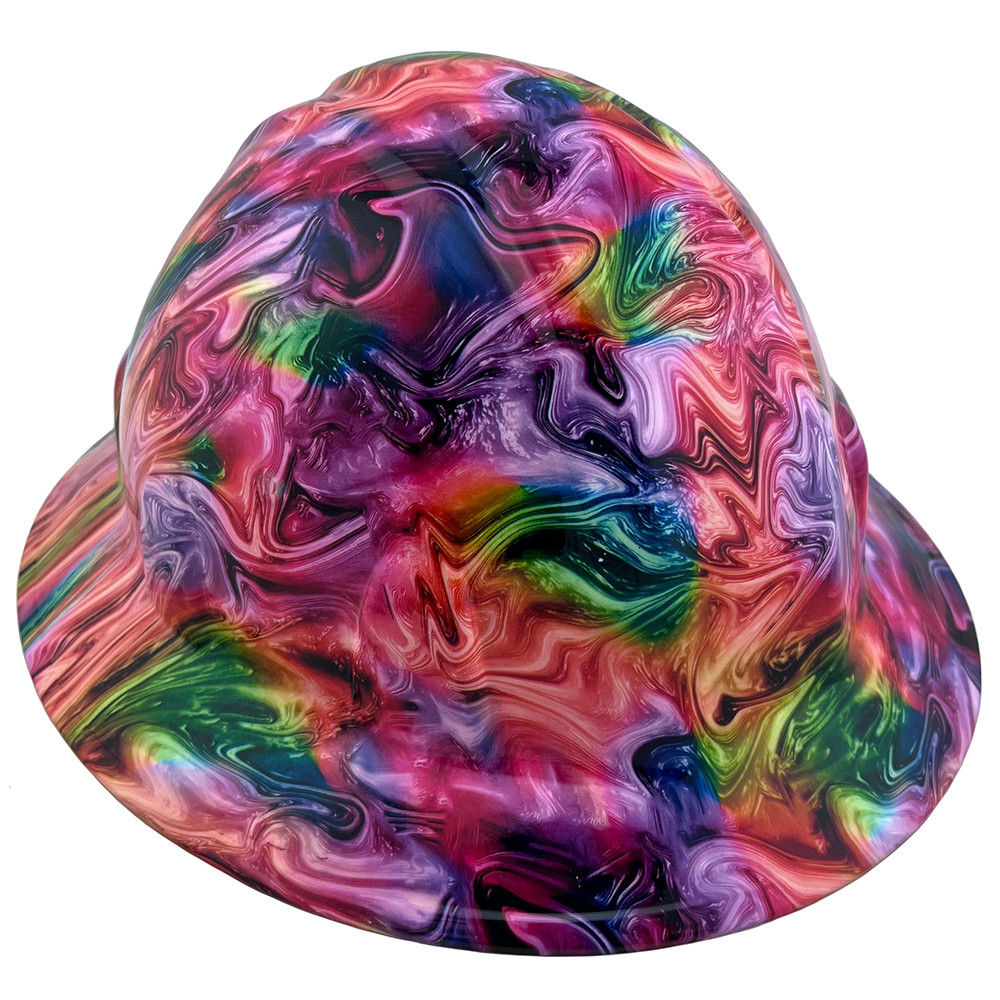 Color Splash Design Full Brim Hydro Dipped Hard Hats | Buy Online at T ...