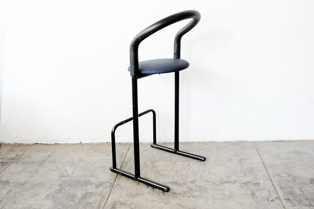 SOLD - 1980s Post Modern Geometric Stool - Rehab Vintage Interiors