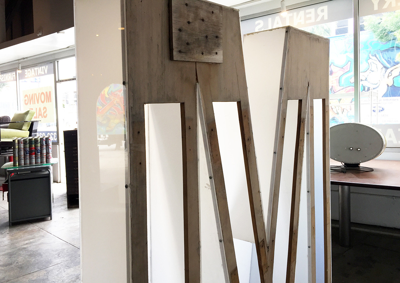 SOLD - Jumbo Plexi Letter "M" Film Prop - Rehab Vintage Interiors