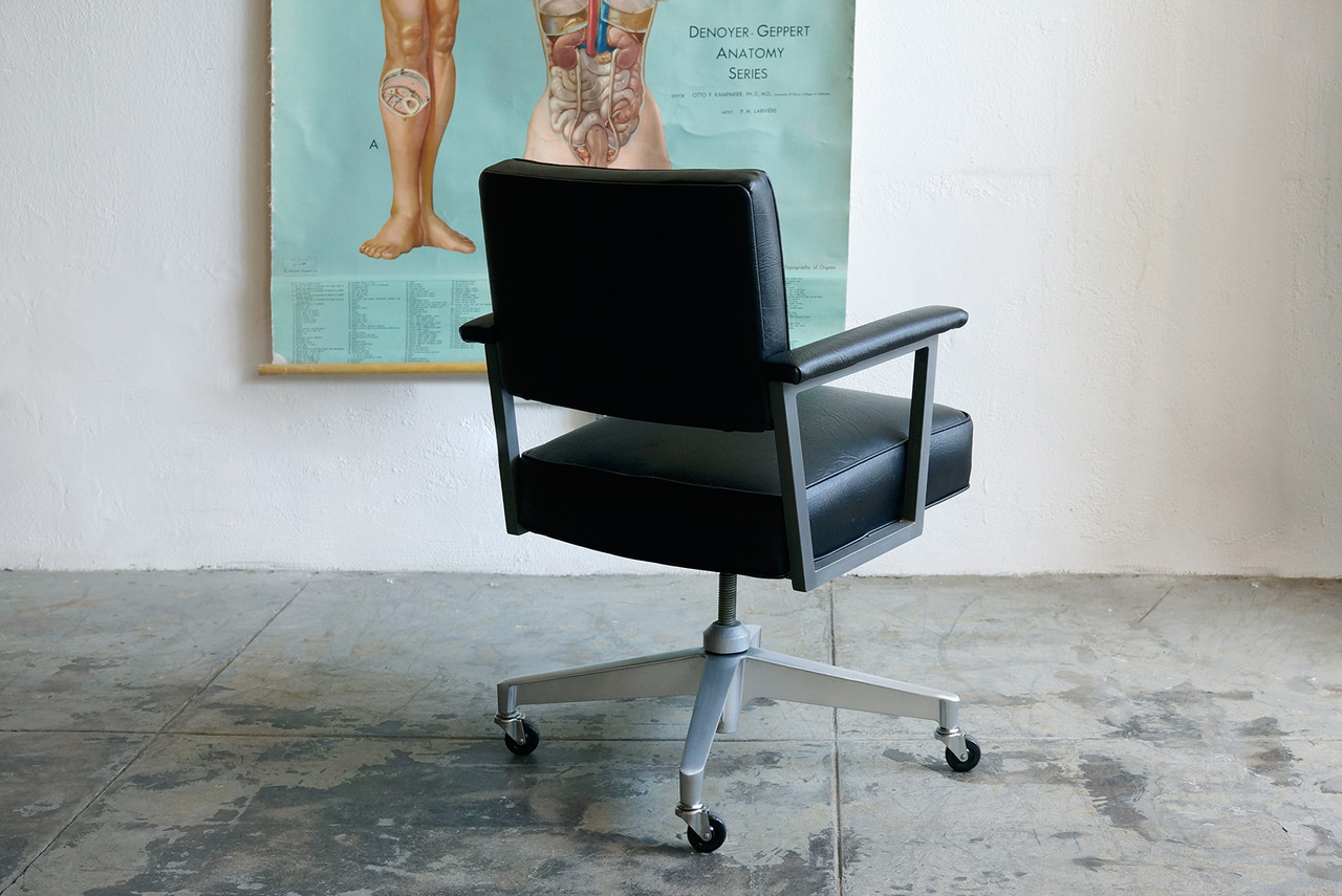 SOLD - 1960s Steno Office Chair, Refinshed - Rehab Vintage Interiors