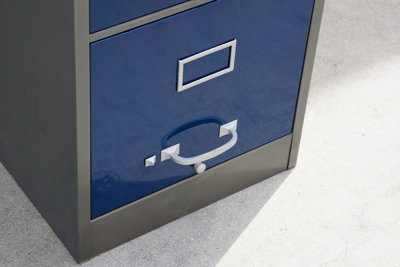 filing cabinet blue