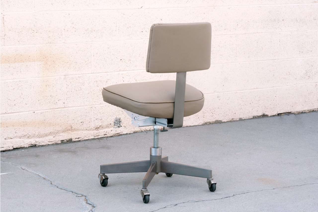 SOLD - 1970s Steelcase "Bassick" Steno Desk Chair, Refinished in ...