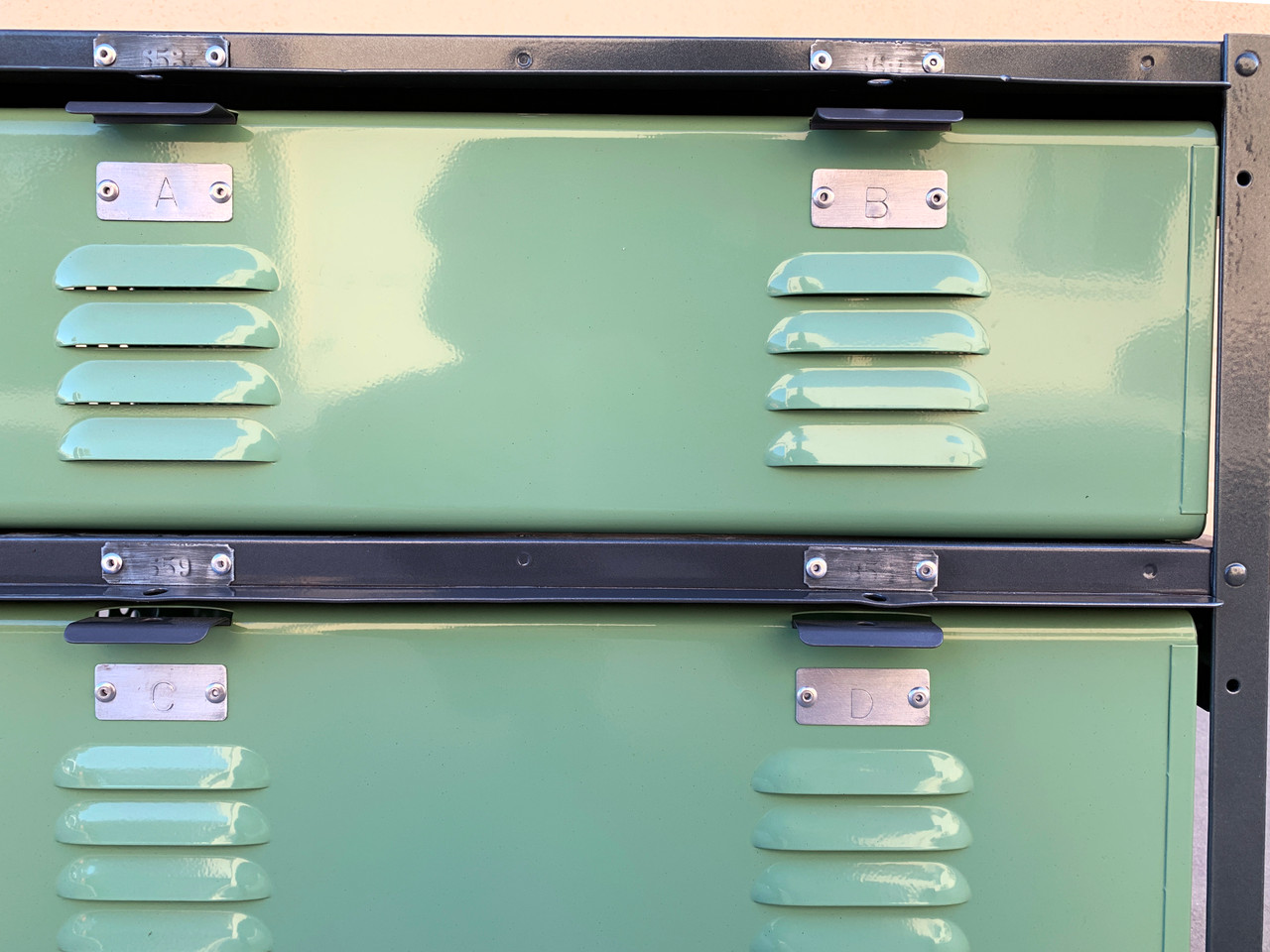 2 x 2 Double Wide Locker Basket Unit on Casters, Newly Fabricated to ...