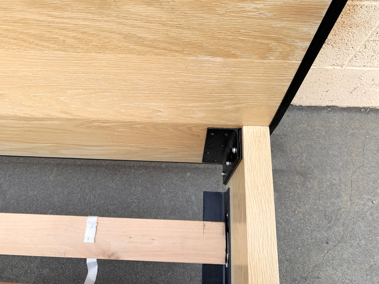 SOLD - The Hayes Bed by Croft House, Bleached Oak and Steel, King Size ...