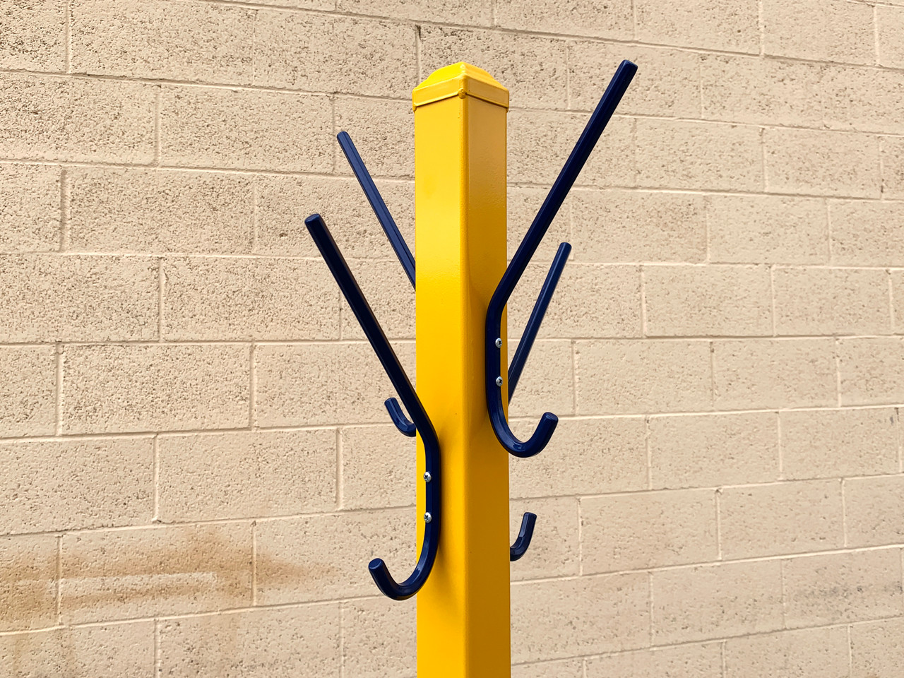 SOLD 1920s Steel Coat Rack Refinished in Yellow Ochre - Rehab Vintage ...