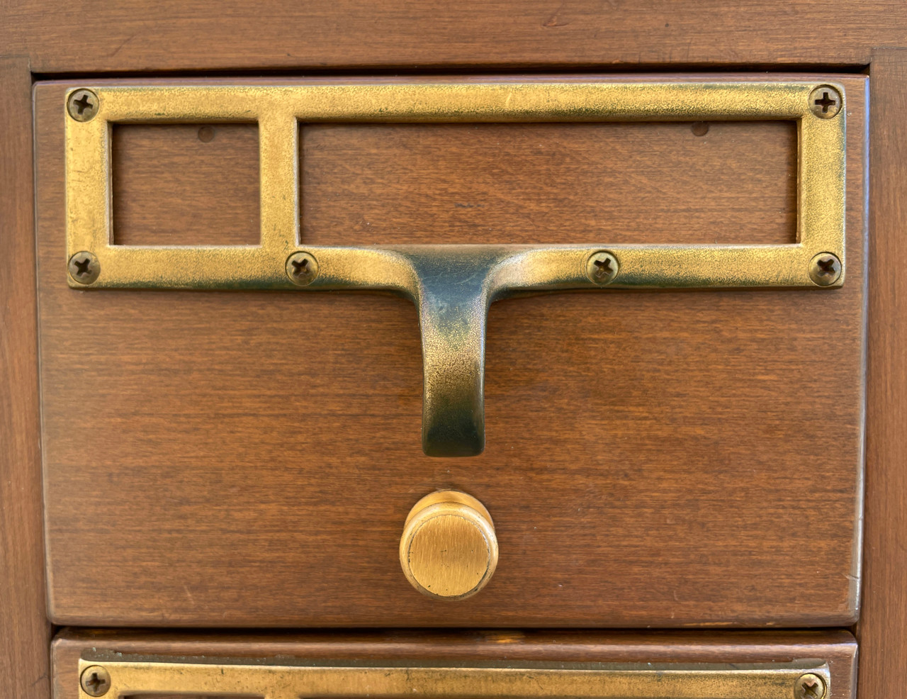 SOLD - RARE Mid Century Library Card File with 72 Drawers - Rehab ...