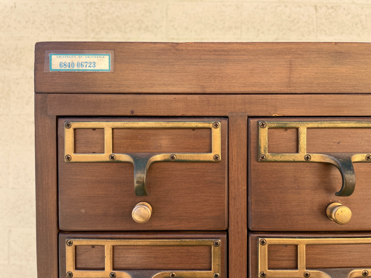 SOLD - RARE Mid Century Library Card File with 72 Drawers - Rehab ...