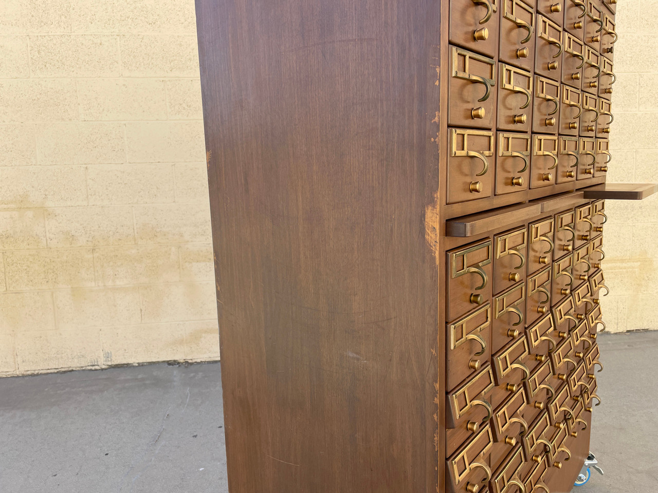 SOLD - RARE Mid Century Library Card File with 72 Drawers - Rehab ...