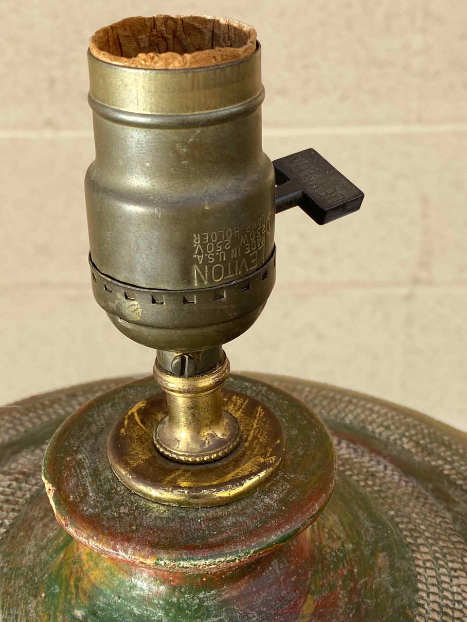 Sold - Mid Century Ceramic Jupiter Lamp - Rehab Vintage Interiors