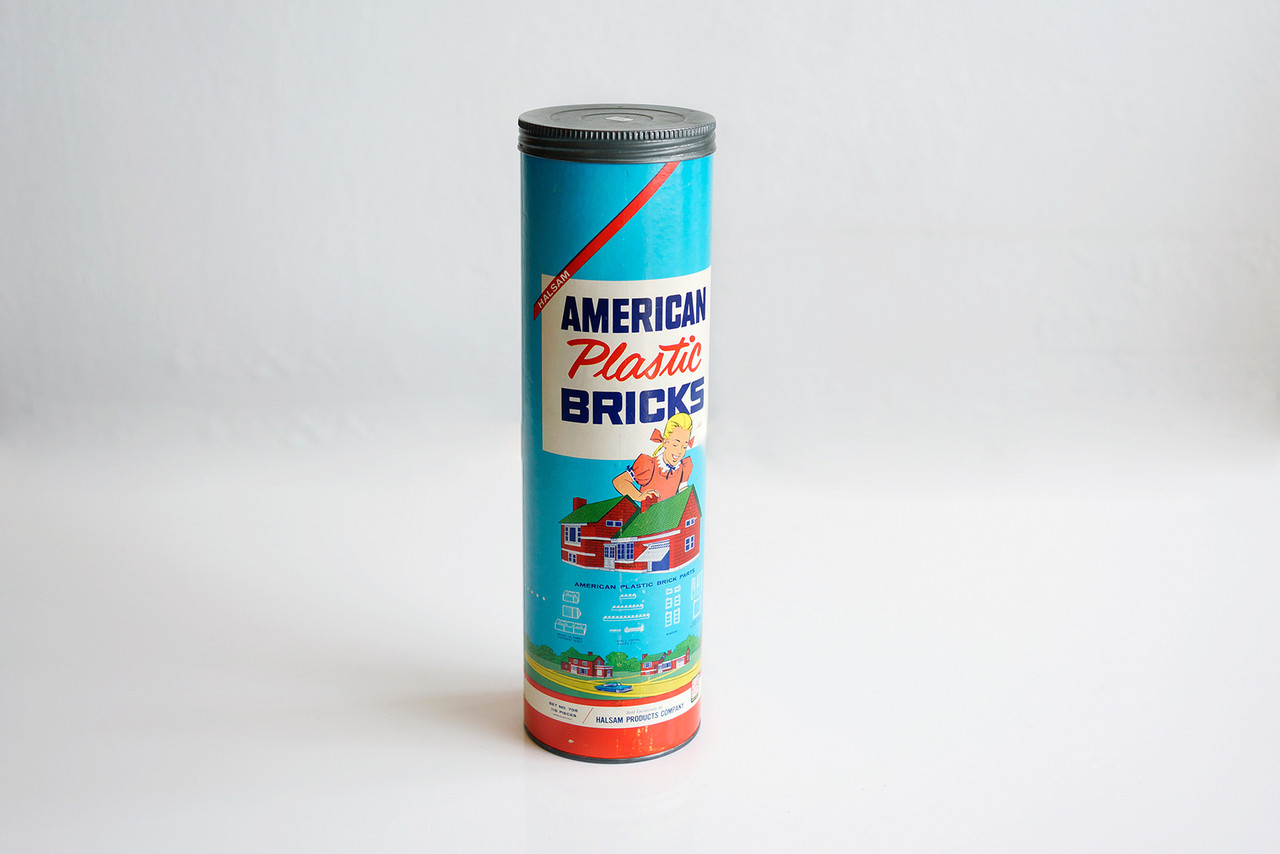 American Plastic Bricks - Vintage Mid-Century Toy by Halsam