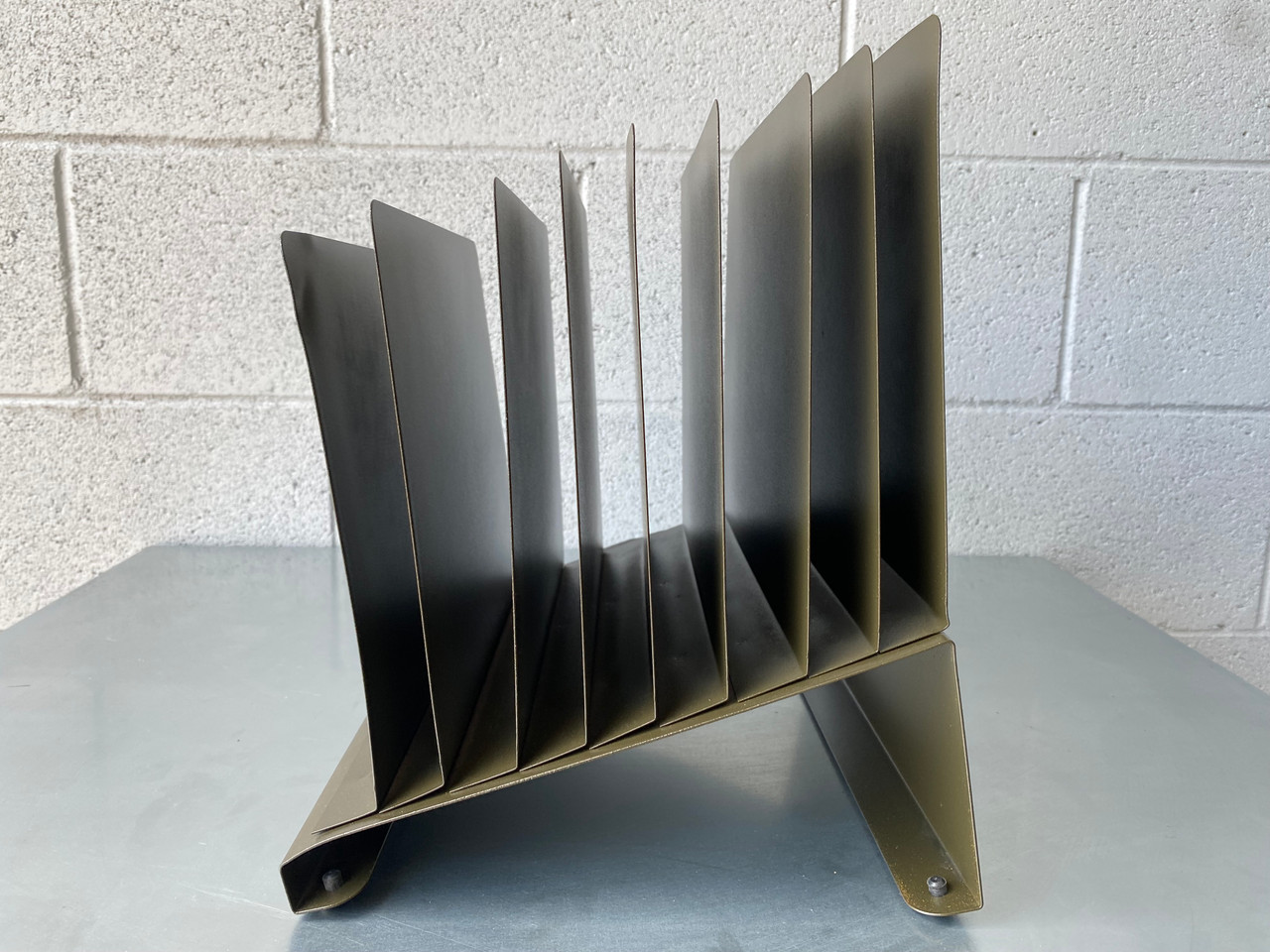 SOLD - 8 Slot file in Bronze - Rehab Vintage Interiors