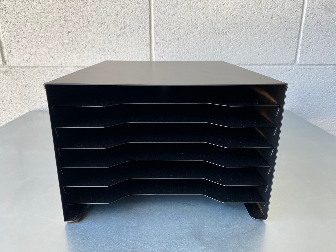 SOLD - 6 Tier Paper Organizer / File in matte Black - Rehab Vintage ...