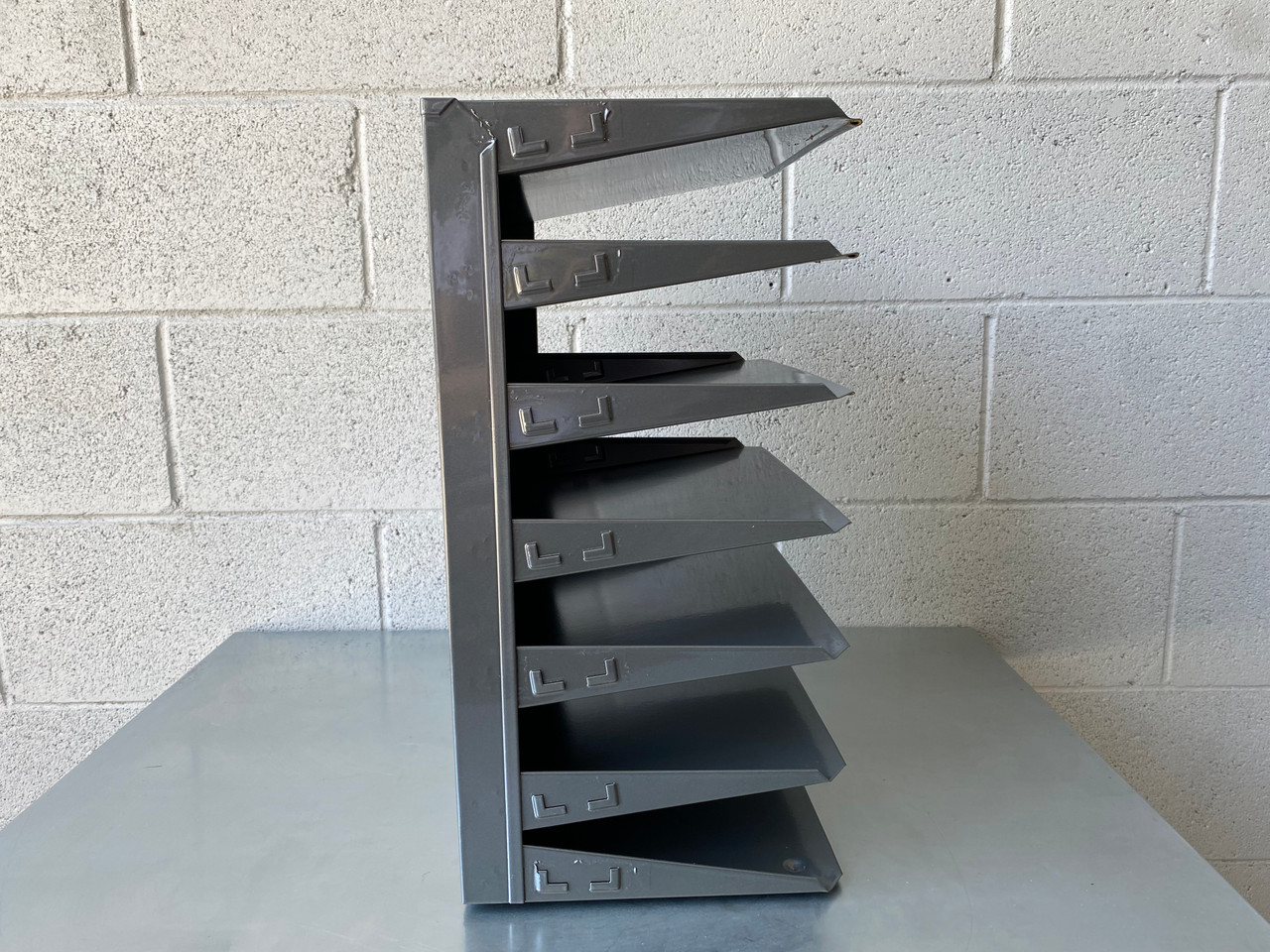 SOLD - Tall Mid Century 7 Tier Desktop / Paper / File Organizer ...