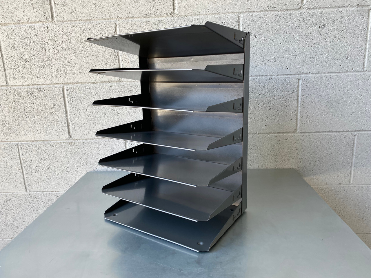 SOLD - Tall Mid Century 7 Tier Desktop / Paper / File Organizer ...