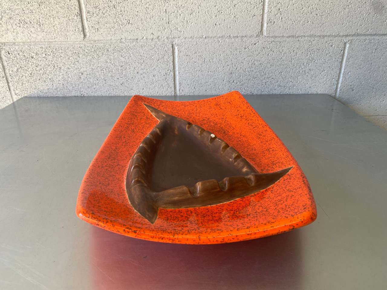 Vintage Orange Ceramic Tray by Mallory Ceramic Studio - Rehab Vintage ...