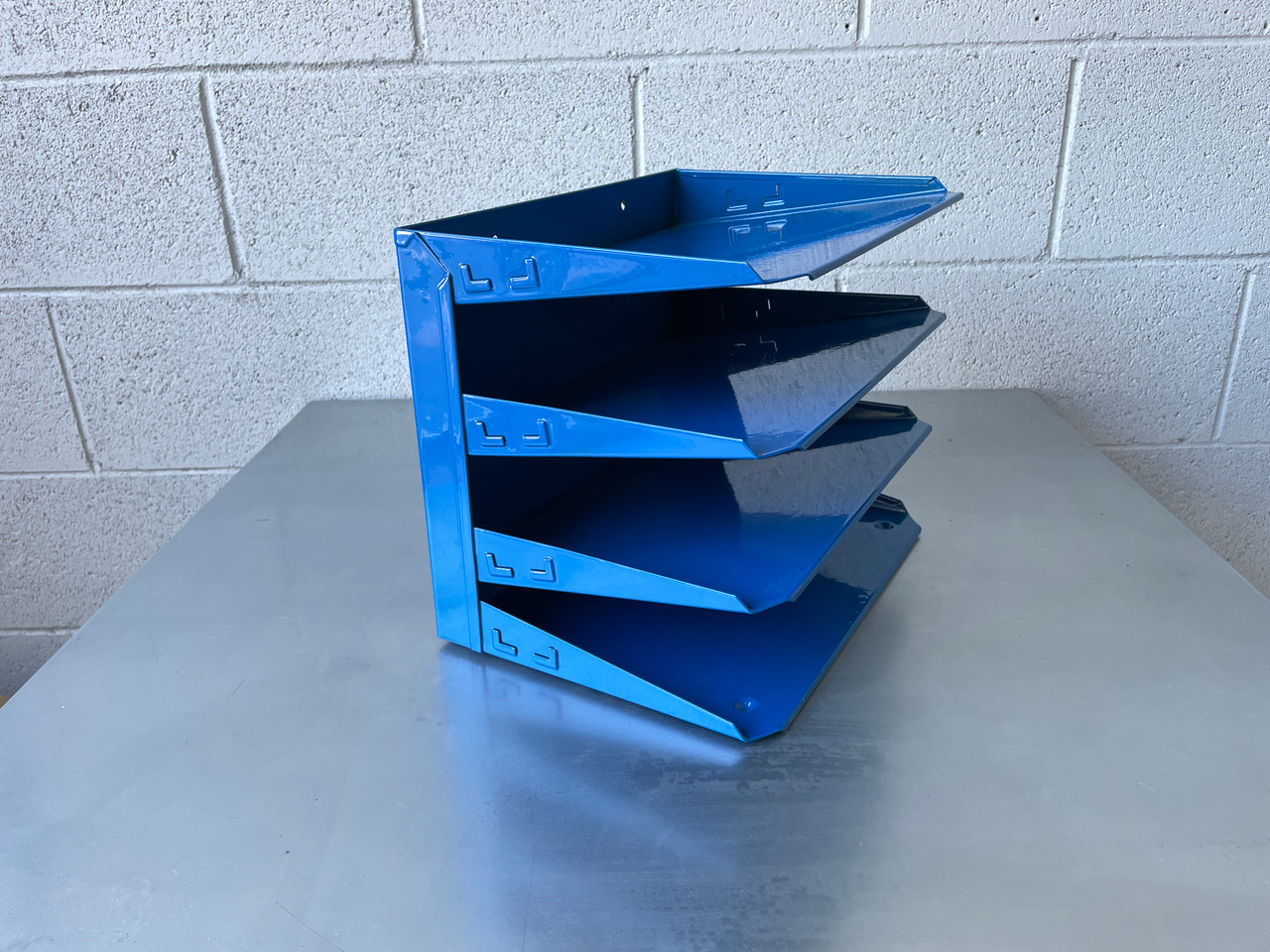 SOLD - Mid Century 4 Tier Desktop / Paper / File Organizer, in Traffic ...